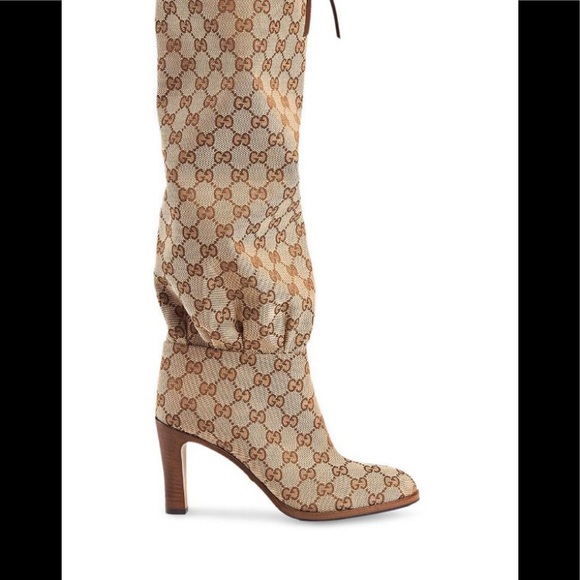 Gucci | Shoes | Gucci Gg Logo Knee High Boots | Poshmark